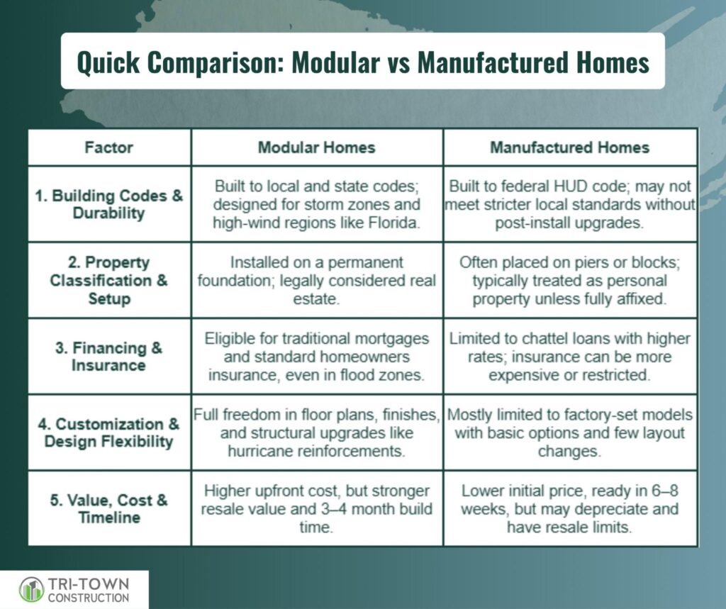 Modular vs Manufactured Homes: Key Differences